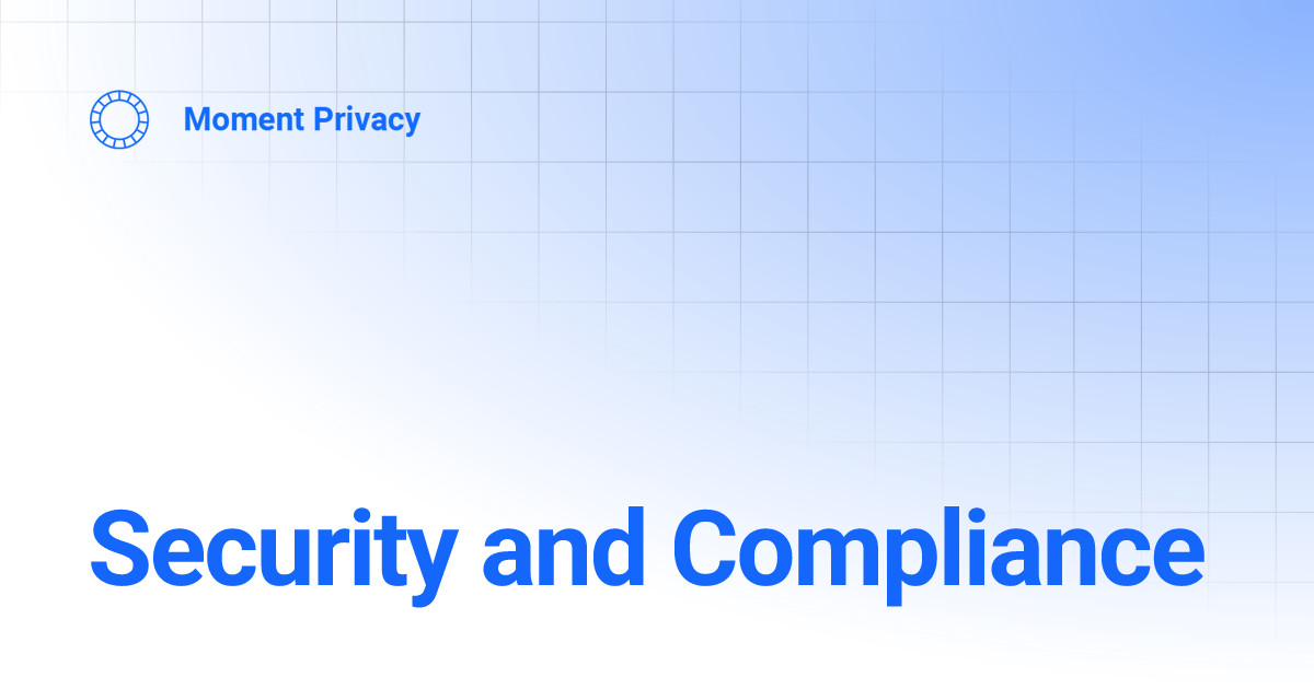 Security and Compliance | Moment Team Privacy